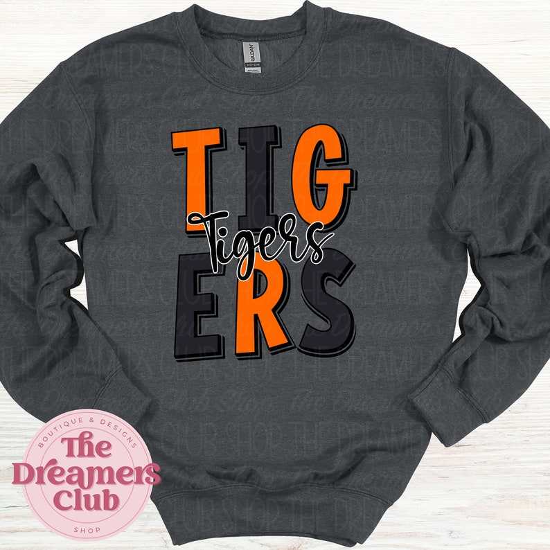 Tigers PNG, Mascot PNG, Popping Bright , Orange & Black, Scribble ...