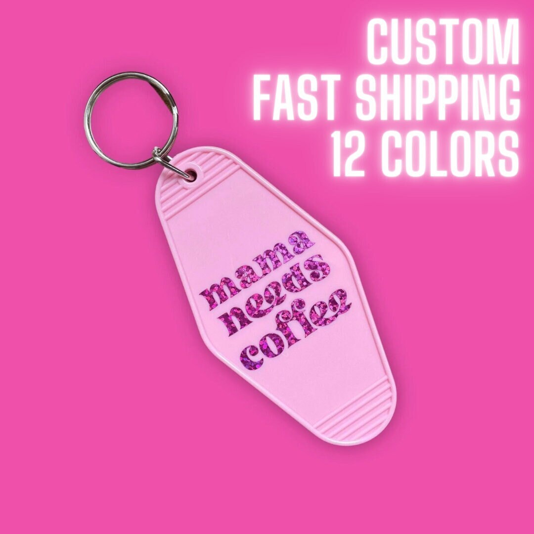 Custom Motel Keychain Personalized Keychain Custom Keychain Cute ...