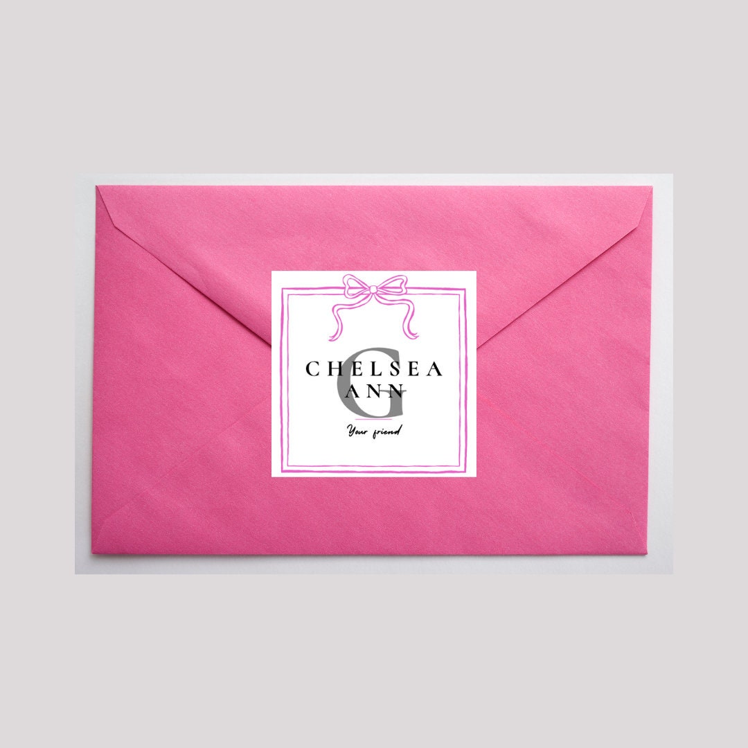 Personalized Girl Name Tags Stickers Custom Stationery - Etsy