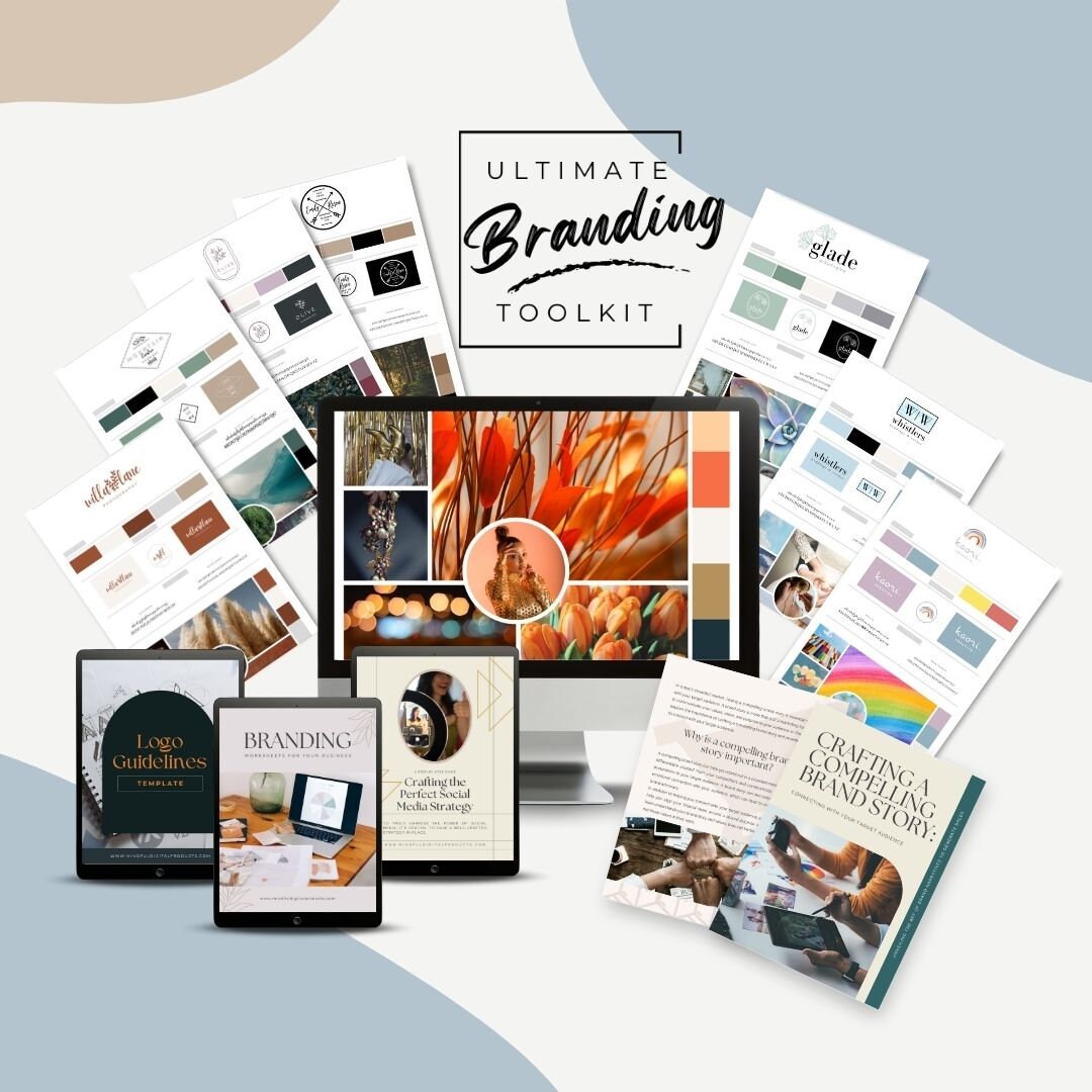 Ultimate Branding Toolkit for Business: Branding Worksheets, Social ...
