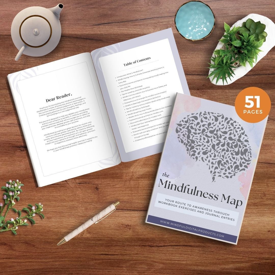 The Mindfulness Map Workbook and Journal | Guided Mindfulness ...
