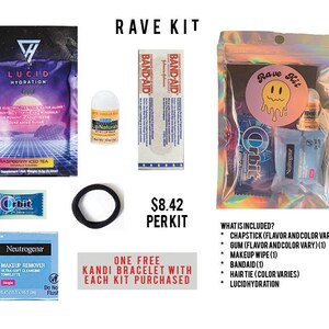 Rave Kit | Festival Kit | Rave | EDM | Mushrooms - Etsy