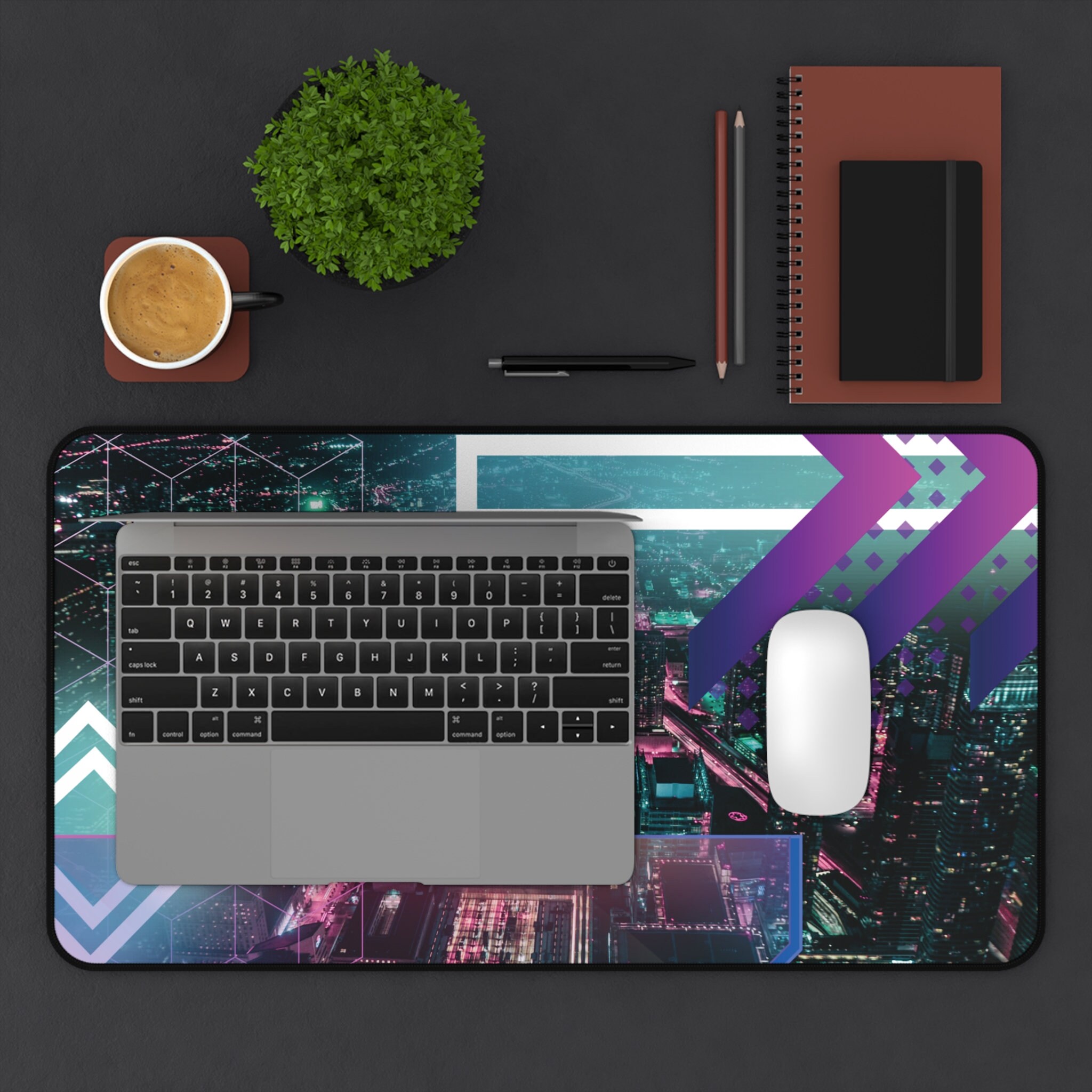 Neon City Gaming Desk Mat, E-boy E-girl Gaming Mouse Pad, Cute Office ...