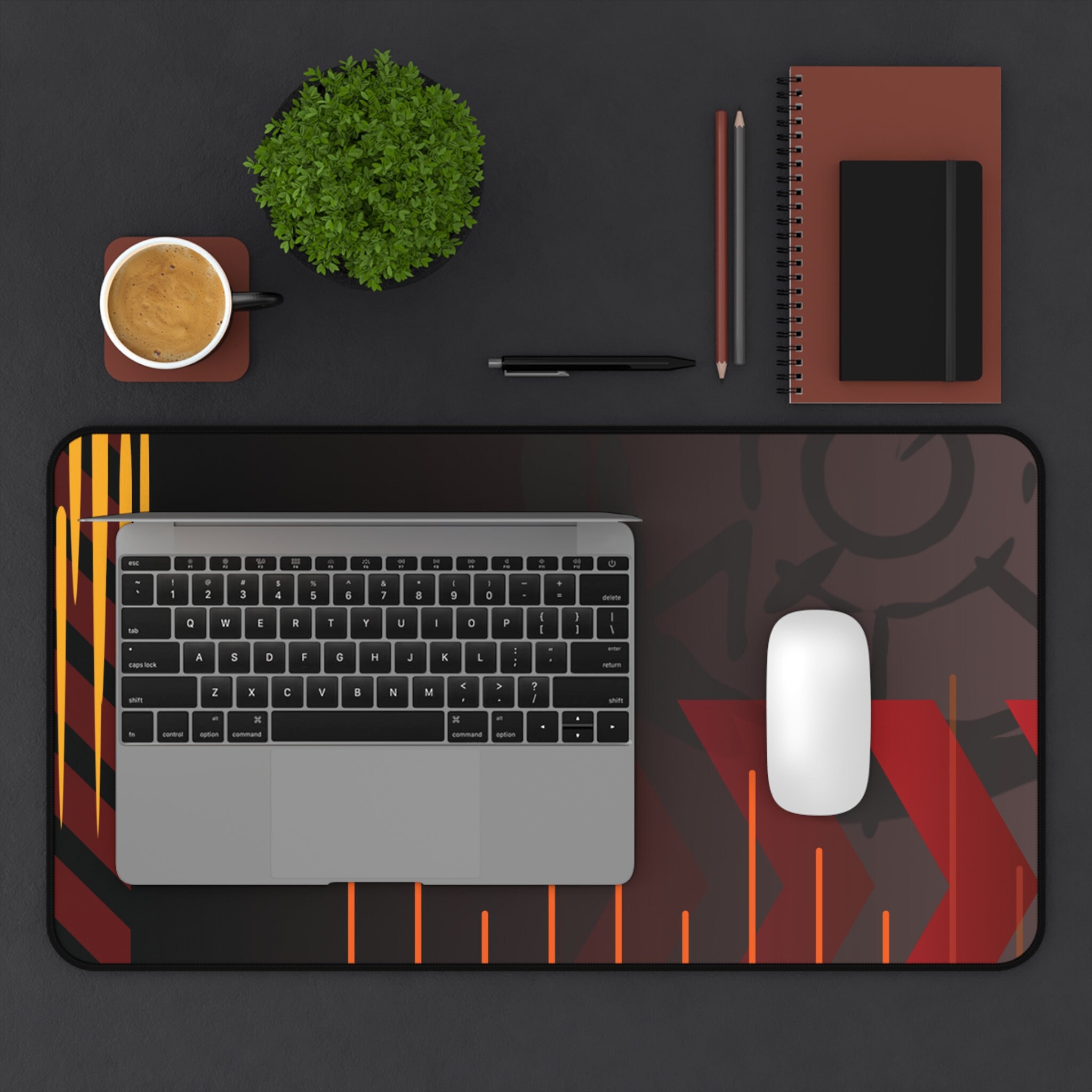 Dark Industrial Gaming Desk Mat, E-boy Gaming Mouse Pad, Cute Office ...