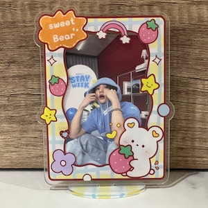 Acrylic Kpop Photocard Frame - Polaroid Photo Holder Standee - Cute ...