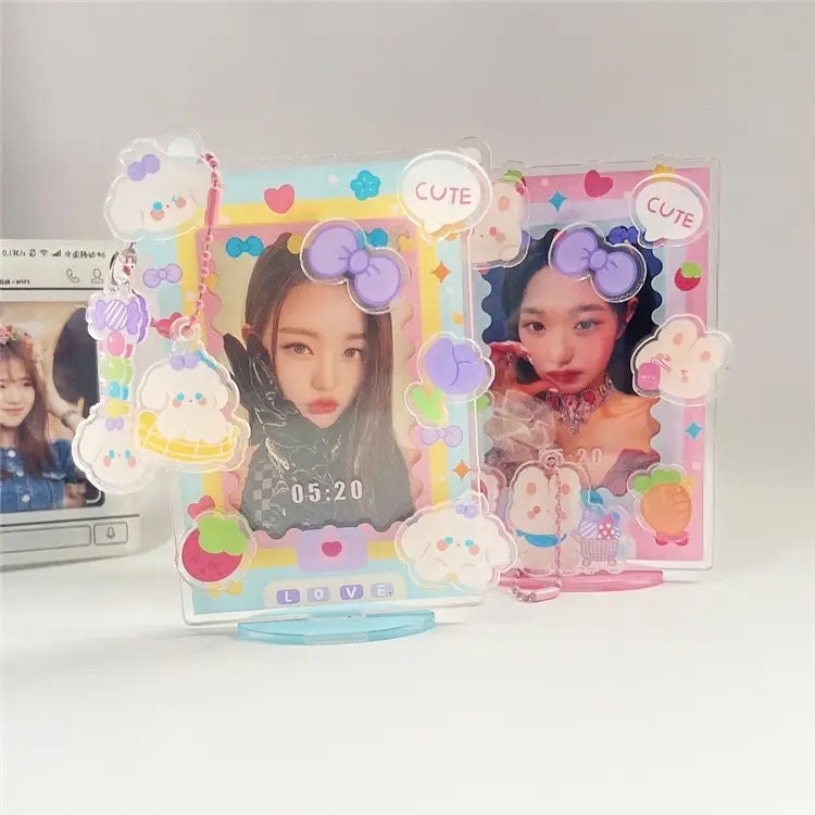 Acrylic Kpop Photocard Frame - Polaroid Photo Holder Standee - Cute ...