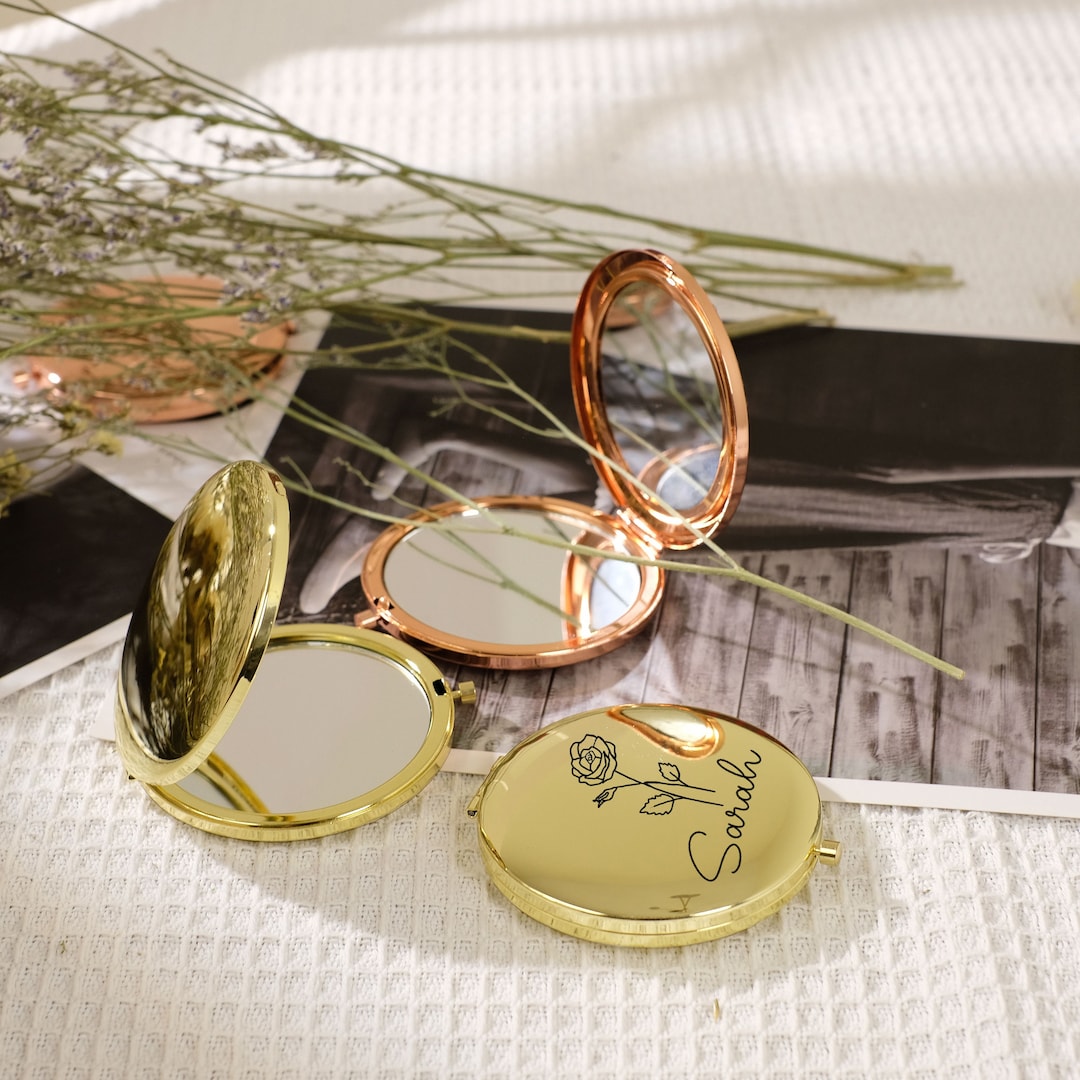 Personalized Pocket Mirror Name Mirror: Personalized - Etsy