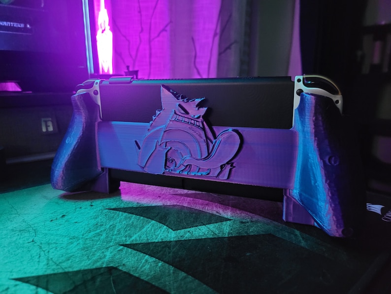 3D Printed Enhanced Nintendo Switch Grip With Stand Perfect for Gaming ...