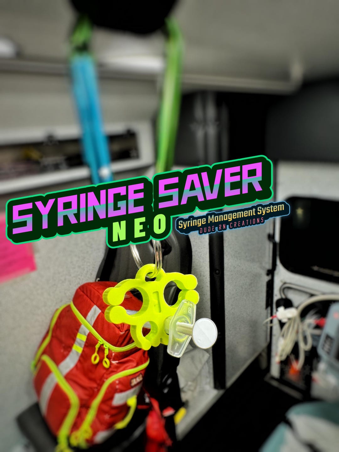 Syringe Saver Neo-compact Syringe Holder for EMS, Nurses, Pharmacists ...