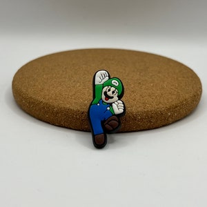 Jumping Super Mario Bros. Mario and Luigi Croc Charm - Etsy