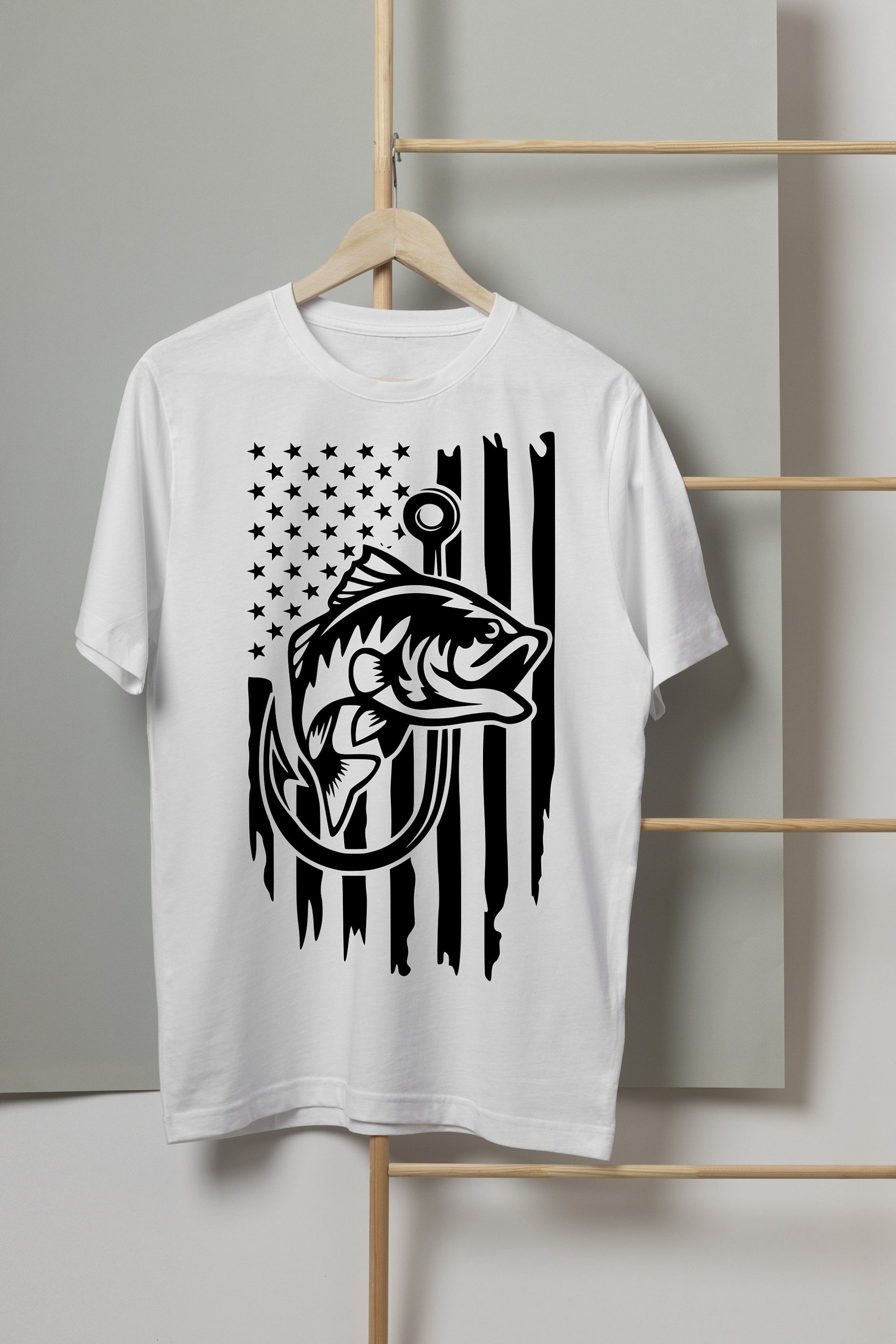 Bass Flag Svg, Bass Fishing Svg, Fisherman, Bass Fish Svg, Fishing Svg ...