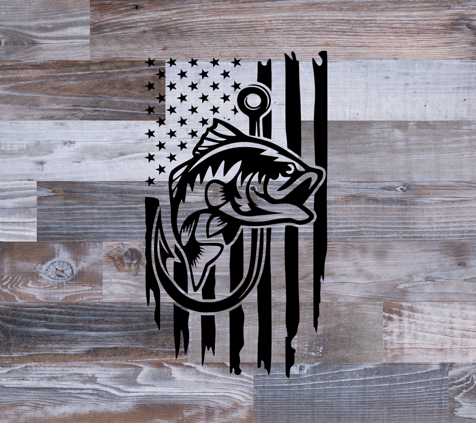 Bass Flag Svg, Bass Fishing Svg, Fisherman, Bass Fish Svg, Fishing Svg ...