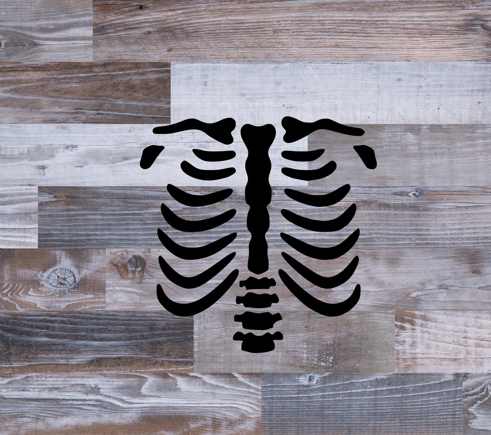 Skeleton Rib Cage SVG Custom Designs Wording Welcome Silhouette Cricut ...