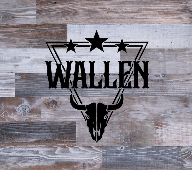 Retro Wallen Bull Skull PNG, Wallen Bull Skull Distressed PNG Digital ...