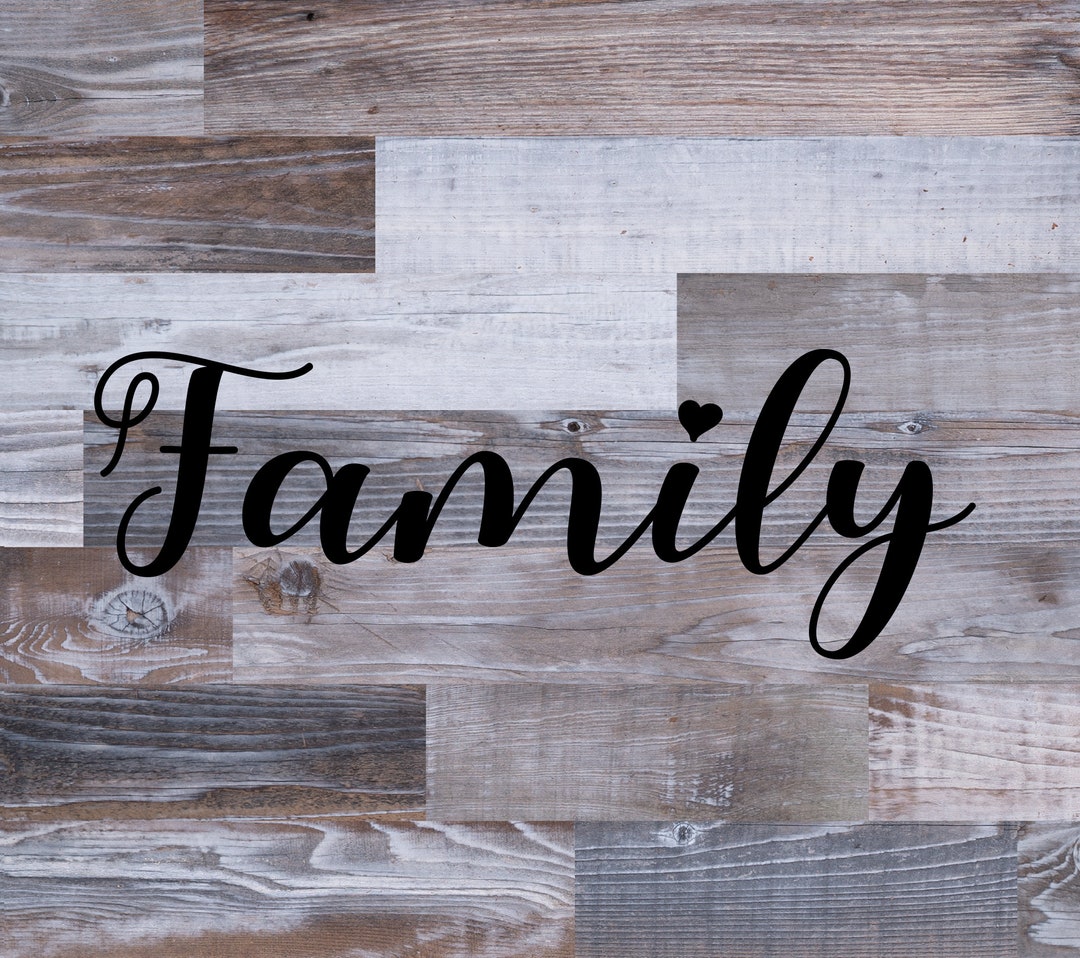 Family Cursive SVG Family Wall Decor SVG Family SVG Family - Etsy Australia