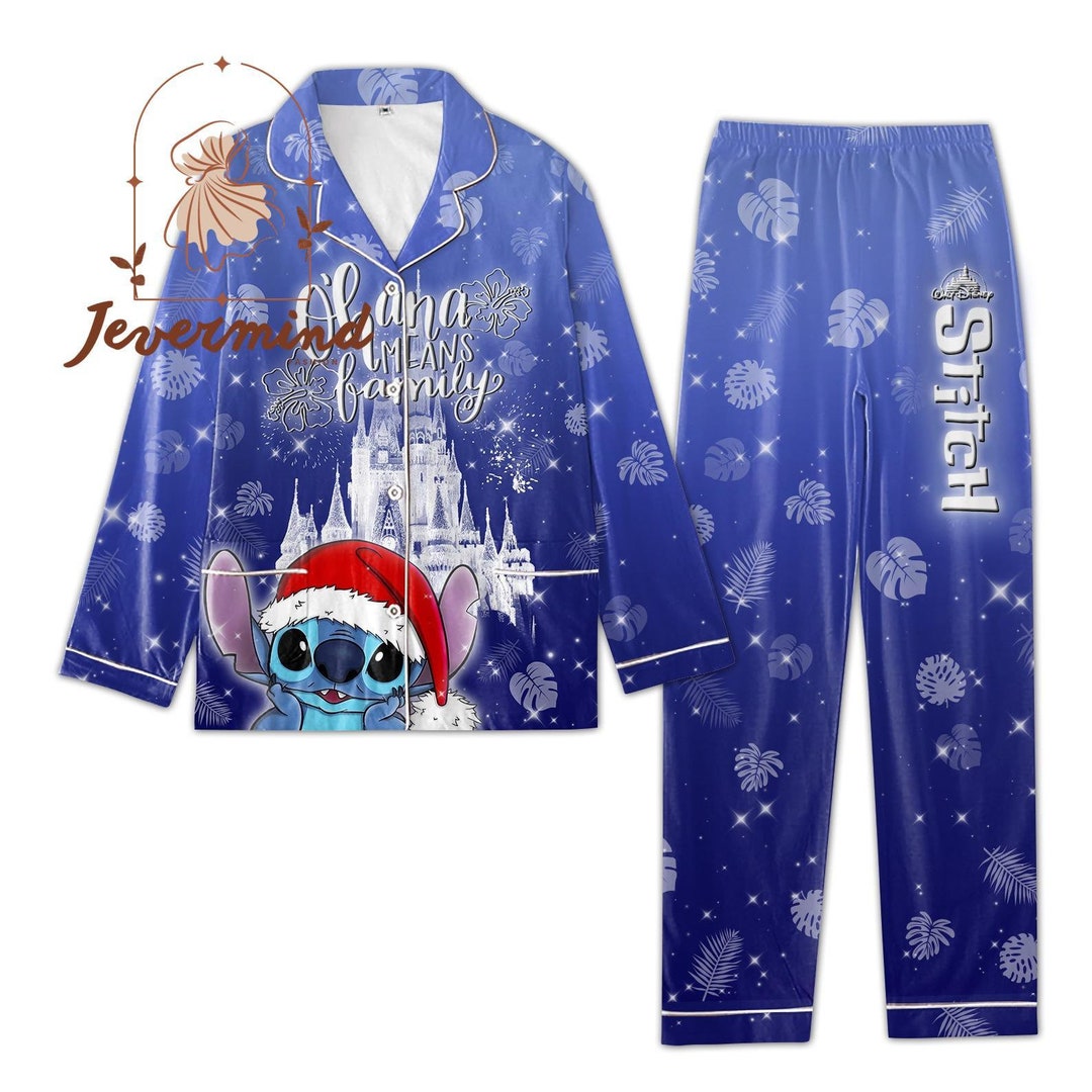 Christmas Gift Stitch Pajamas Set Stitch Pajamas Stitch - Etsy