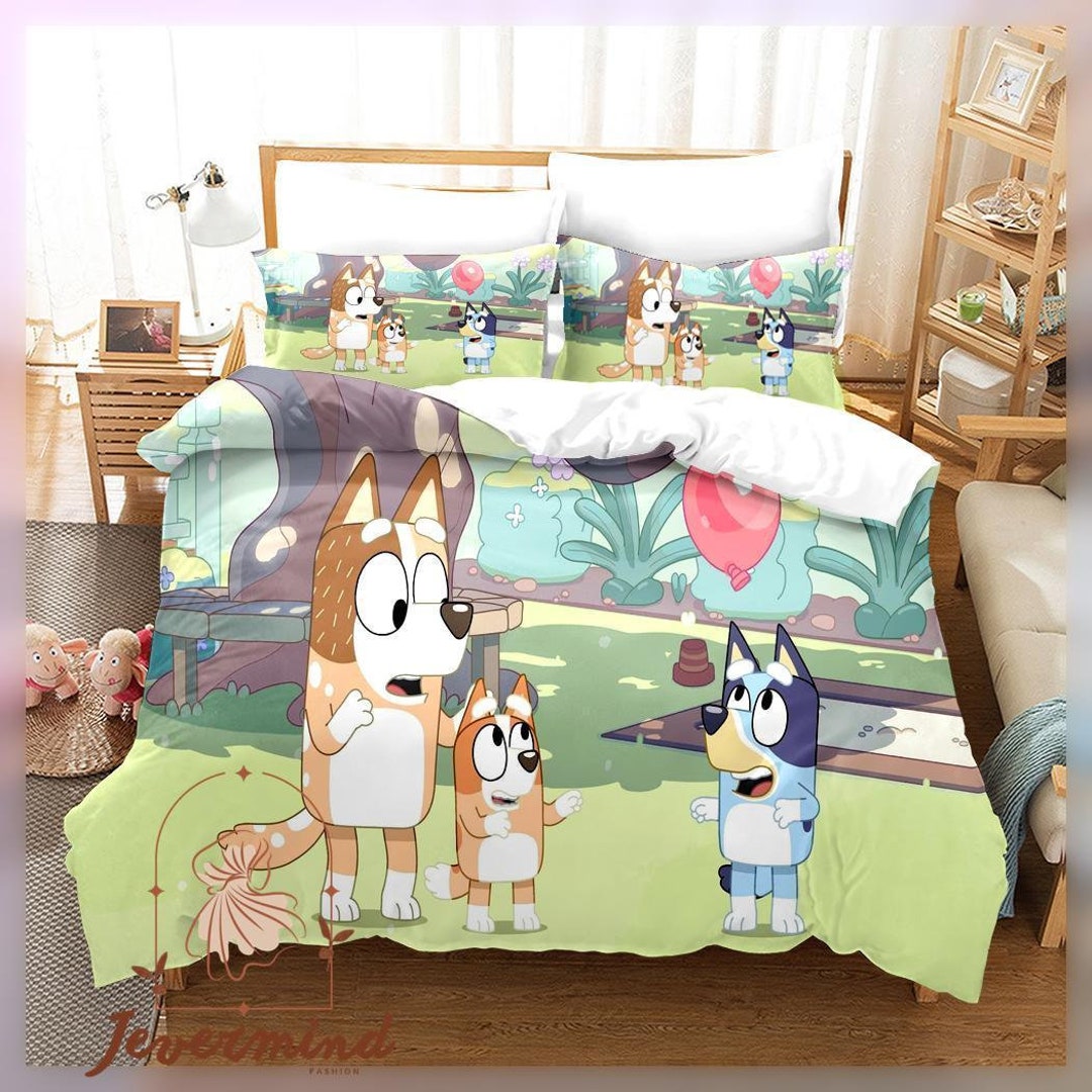 Bluey Family Bedding Set Bluey Bedding Set Bluey Duvet - Etsy