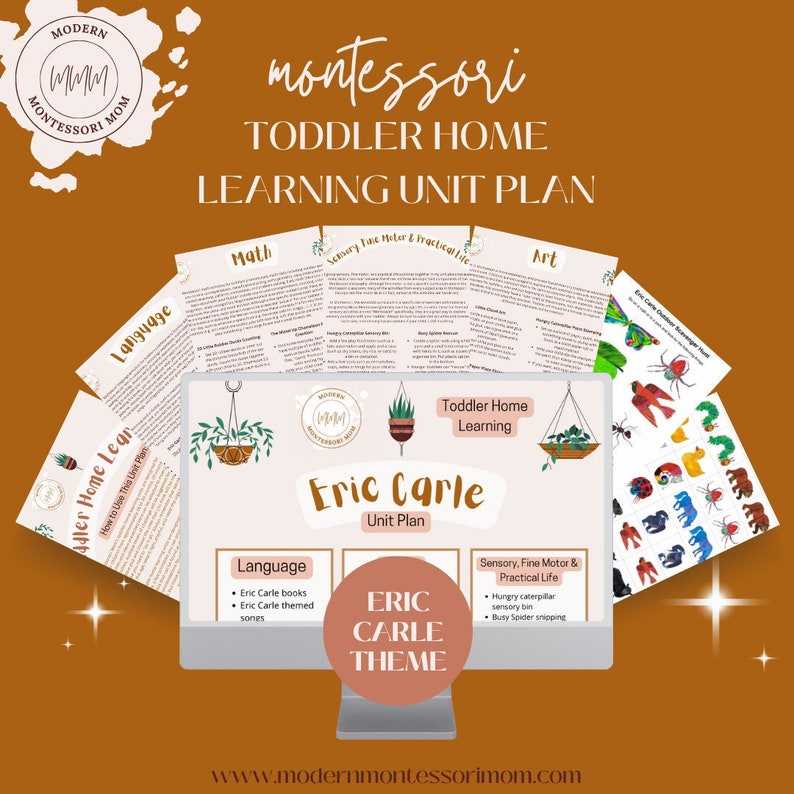 Montessori-inspired Toddler Home Learning Unit: Eric Carle - Etsy