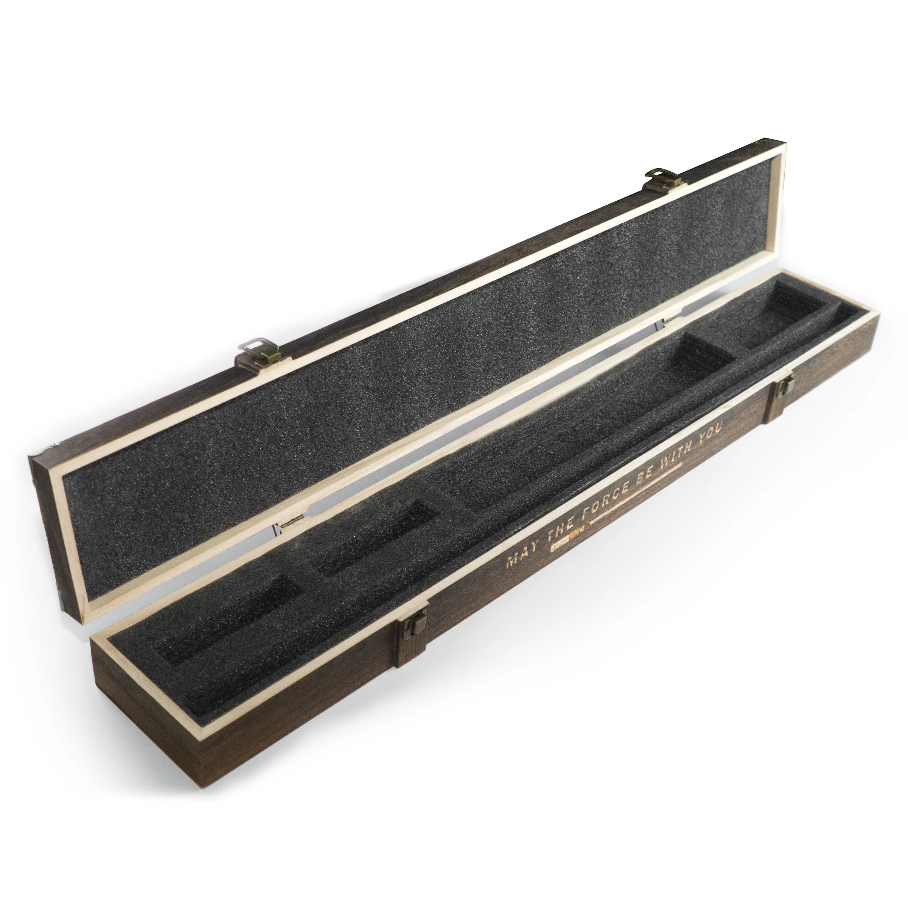 Wooden Vintage Lightsaber Box 18inx6inx4in With Foam Cotton Inside Can ...