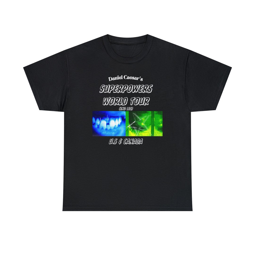 Daniel Caesar superpowers World Tour 2023 Tshirt - Etsy