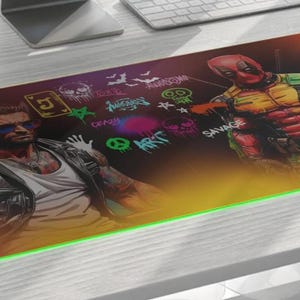 Deadpool Wolverine Birthday Gaming Mouse Pad, Design for Gamers ...