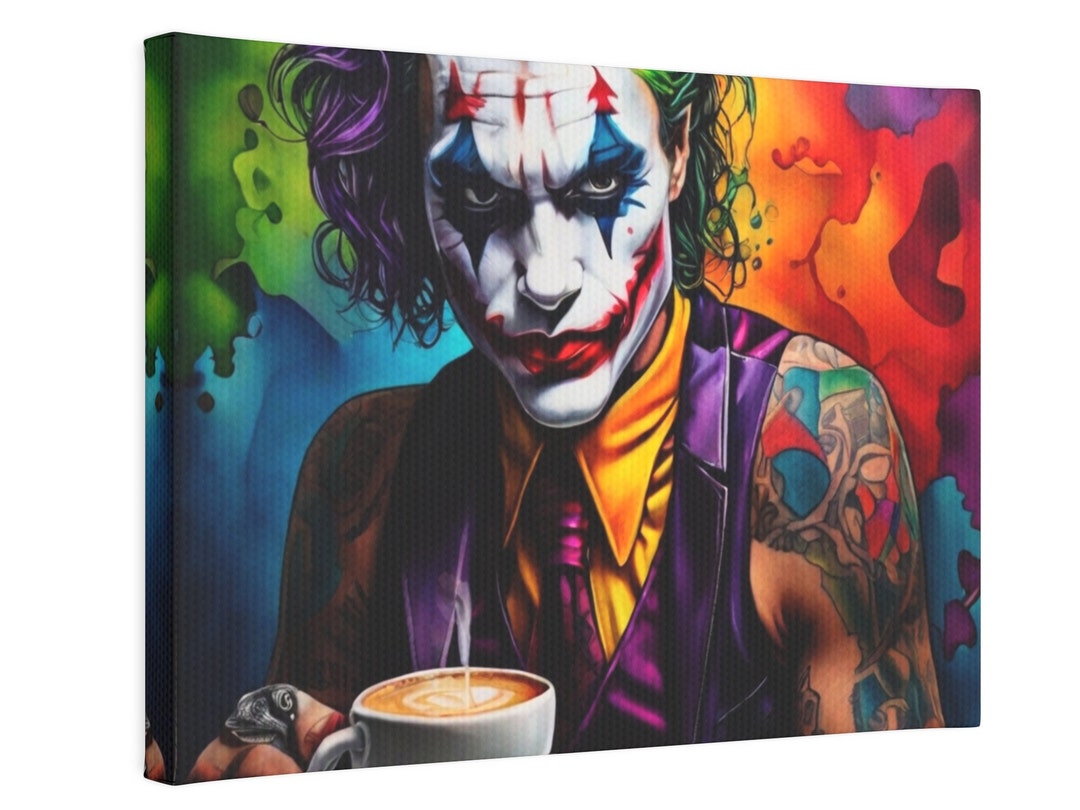 Espresso Joker Canvas Photo Art Joker Coffee Mug Tea Coco Mug Gamer ...