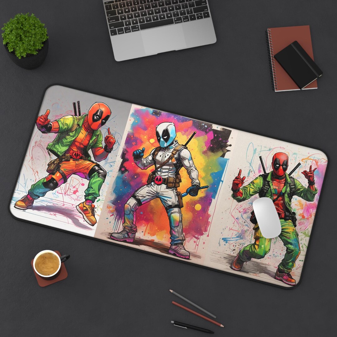Deadpool Birthday Desk Mat Mouse Mat Back to School Gift Gamer Computer ...