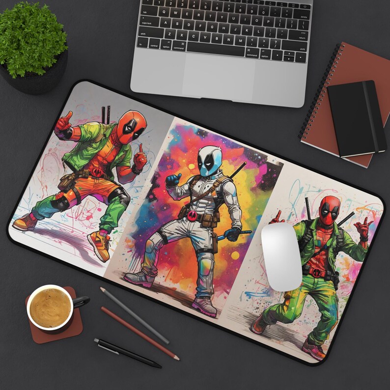 Deadpool Birthday Desk Mat Mouse Mat Back to School Gift Gamer Computer ...