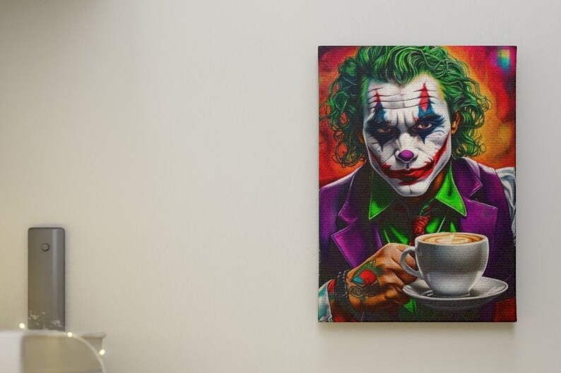 Espresso Joker Canvas Photo Art Joker Coffee Mug Tea Coco Mug Gamer ...