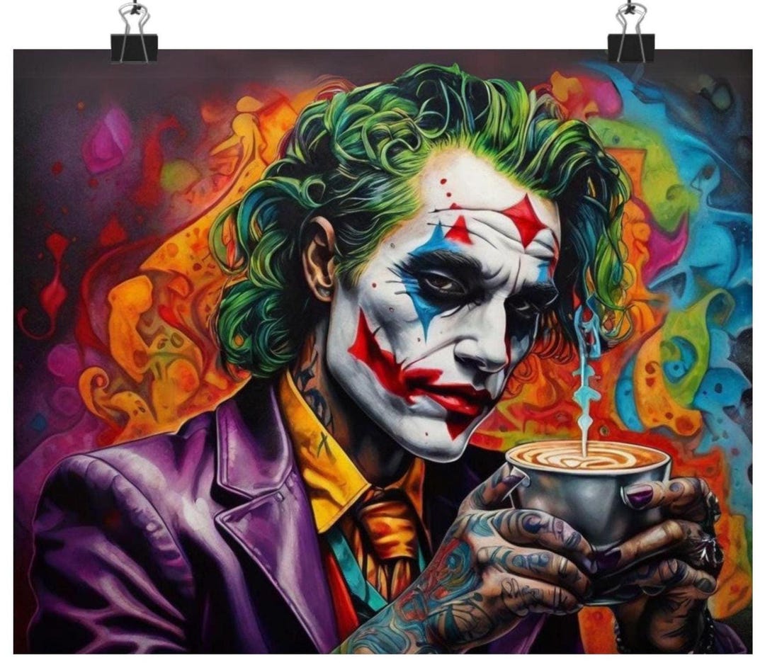 Joker Birthday Gift, Matte Posters Superhero DC Marvel St. Artwork ...
