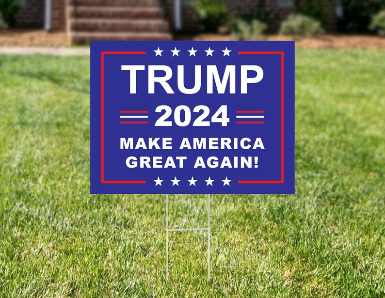 Trump 2024 Rally Yard Sign Trump 2024 America Lawn Sign Trump for ...