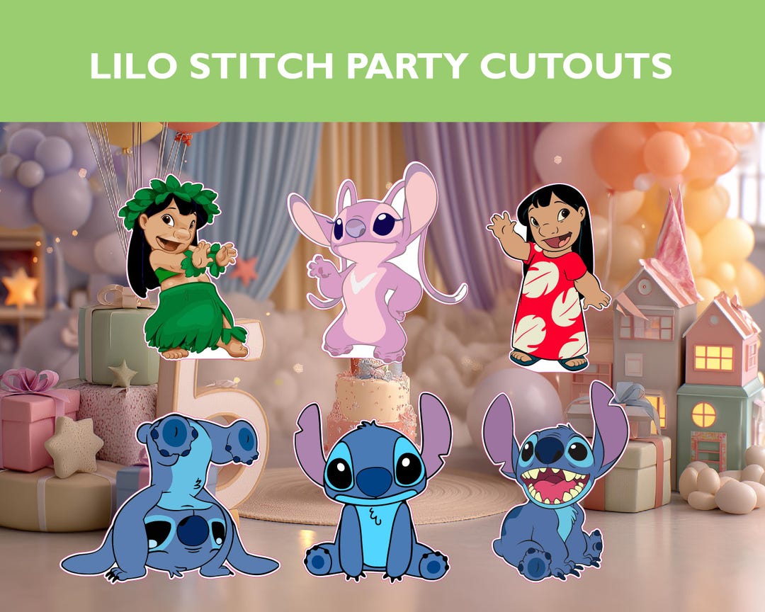 Lilo and Stitch Standee Character - Prop Kids Party Decoration- Cutouts ...