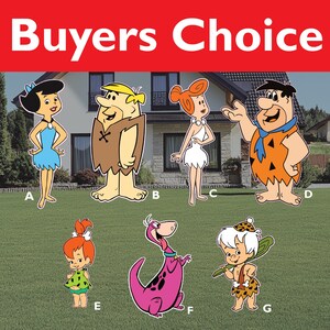 Flintstones Family, Flintstones Standee, Flintstones Prop, Yard Sign ...
