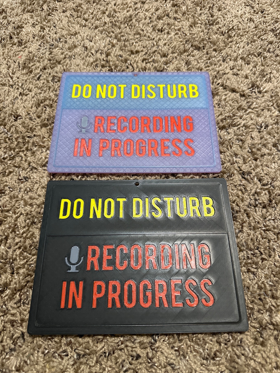 Recording in Progress Sign - Etsy