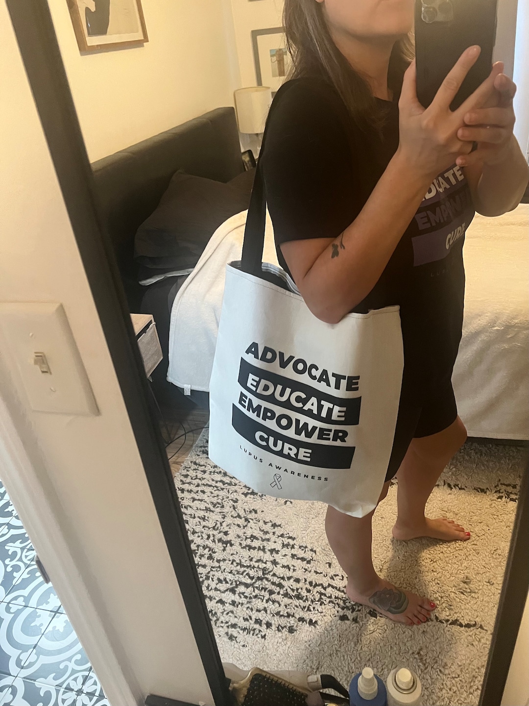 Advocate Educate Empower Cure Lupus Tote Bag (AOP) - Etsy