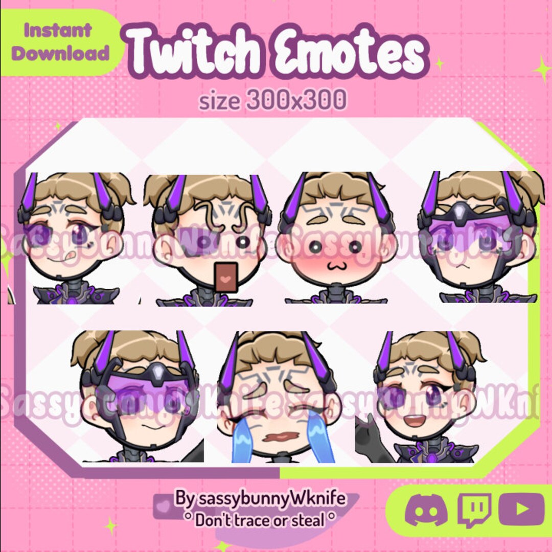 Mythic Mercy / Purple / Emotes / Overwatch 2 / Twitch / Discord ...