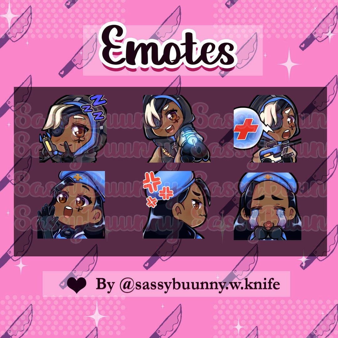 Ana Overwatchemotes for Twitch/ Youtube / Streaming,6 Stream Emotes ...