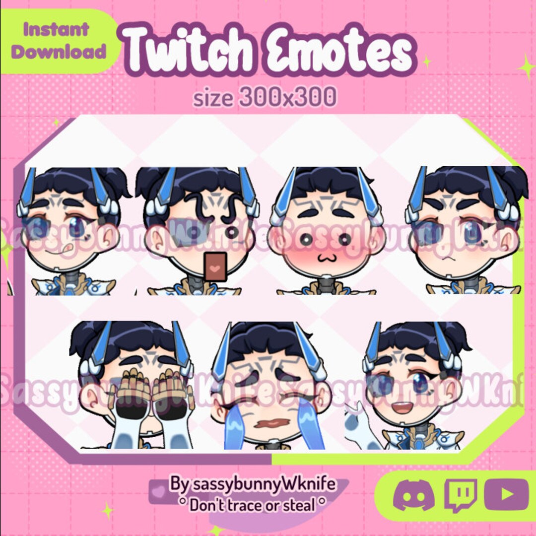 Mythic Mercy / Blue / Emotes / Overwatch 2 / Twitch / Discord ...