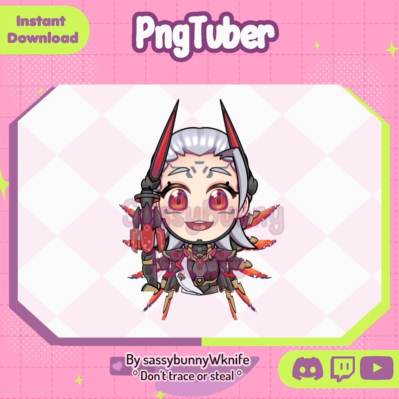 Pngtuber Vengeance Mercy / Overwatch 2 / Twitch / Discord / Mythic - Etsy