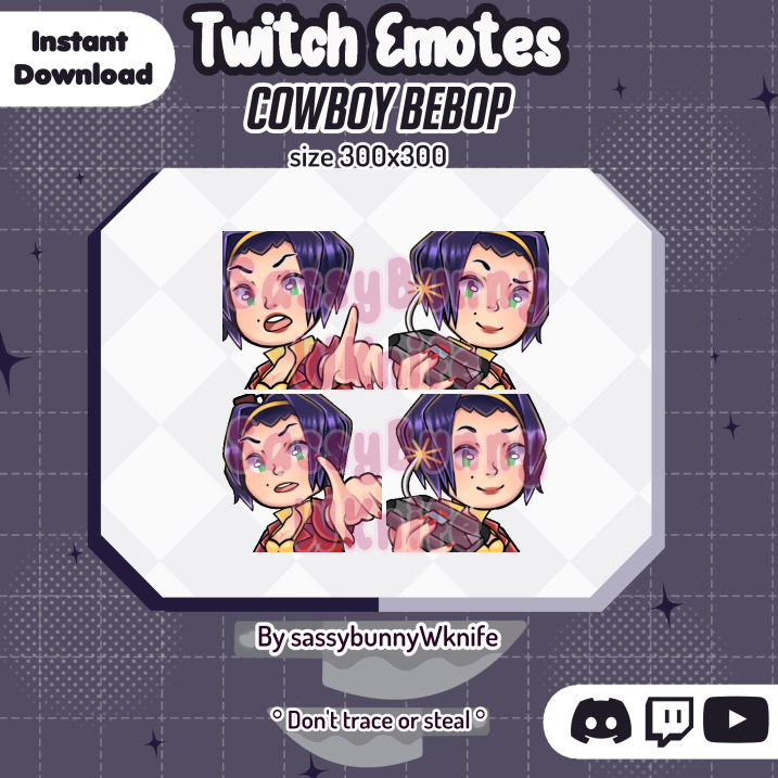 Faye Valentine as Ashe / Emotes / Overwatch 2 / Cowboy Bebop / Twitch ...