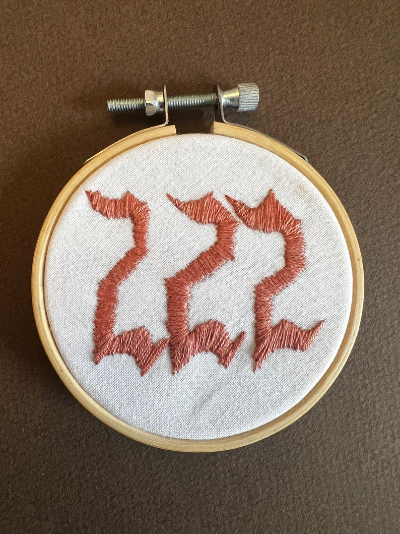 Angel Numbers Embroidery Art - Etsy