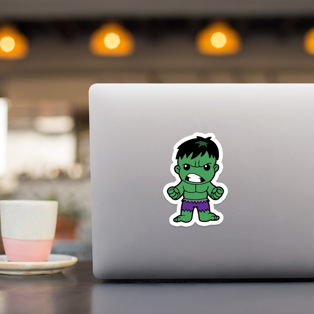 Hulk Sticker, Marvel Vinyl Sticker, Superhero Decal, Gift for Marvel ...