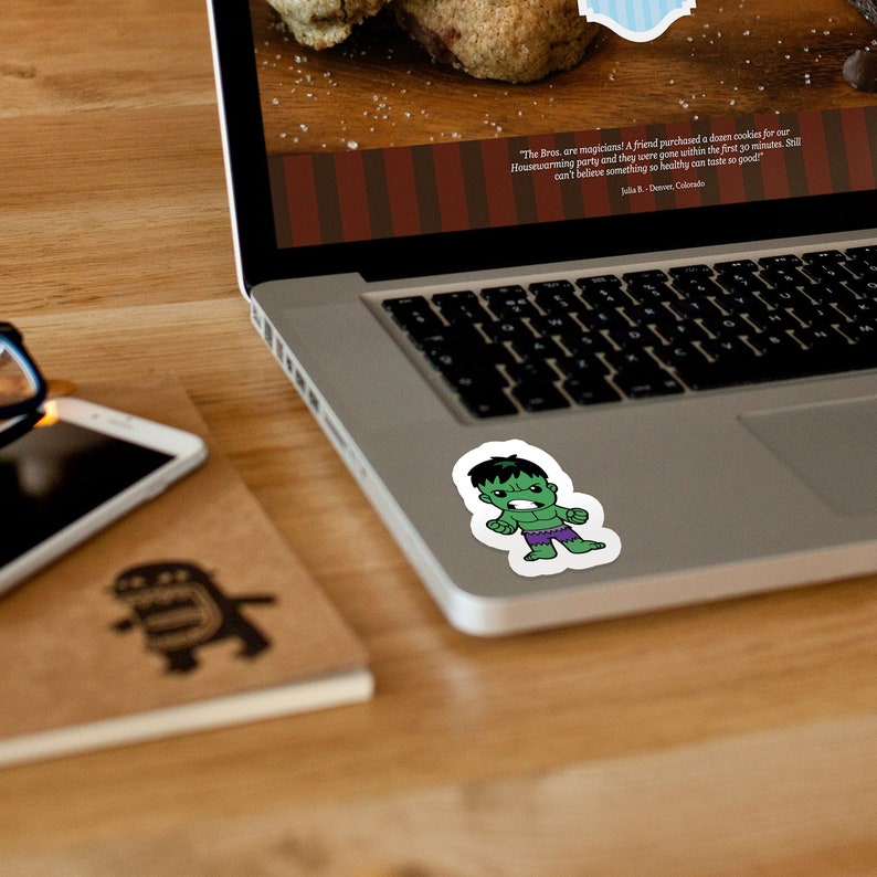 Hulk Sticker, Marvel Vinyl Sticker, Superhero Decal, Gift for Marvel ...