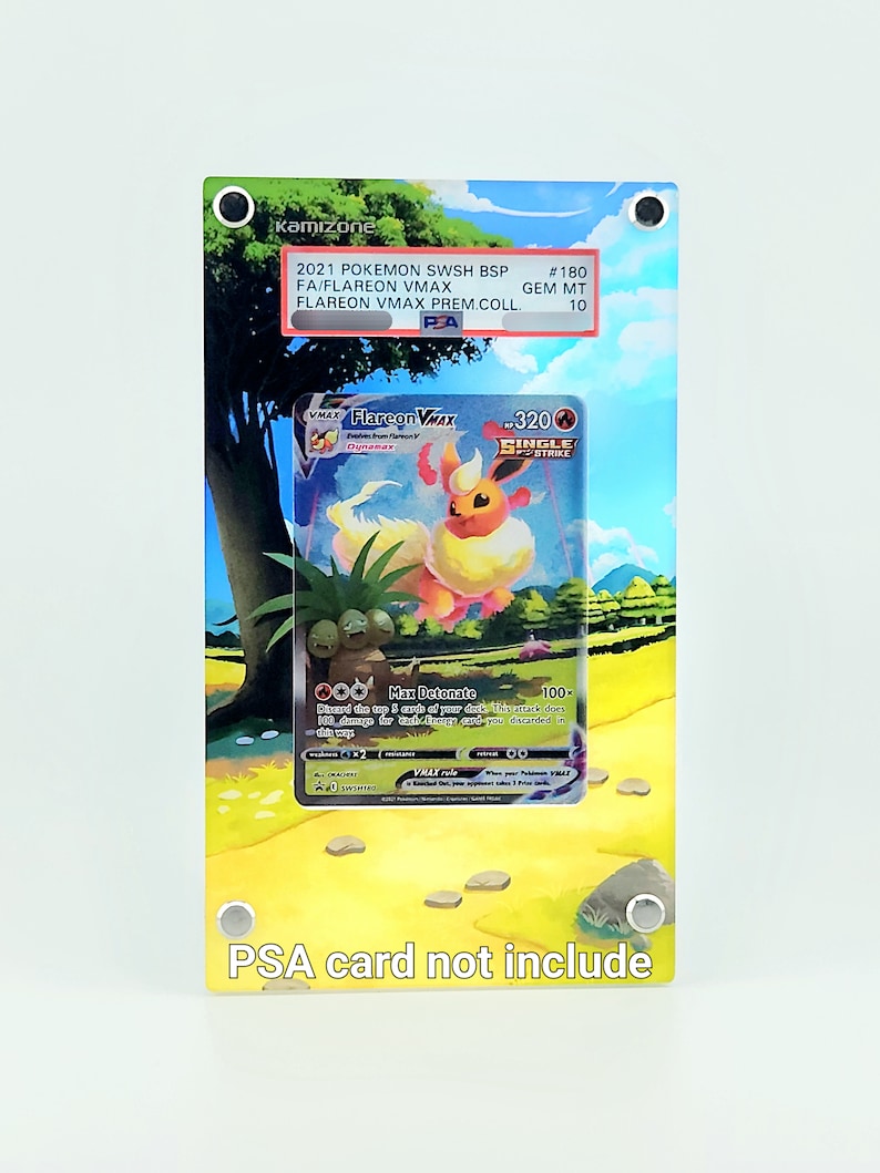 Pokemon Eevee Heroes Flareon VMAX SWSH180, 186/s-p Promo Extended Art Pokemon psa Graded Card ...
