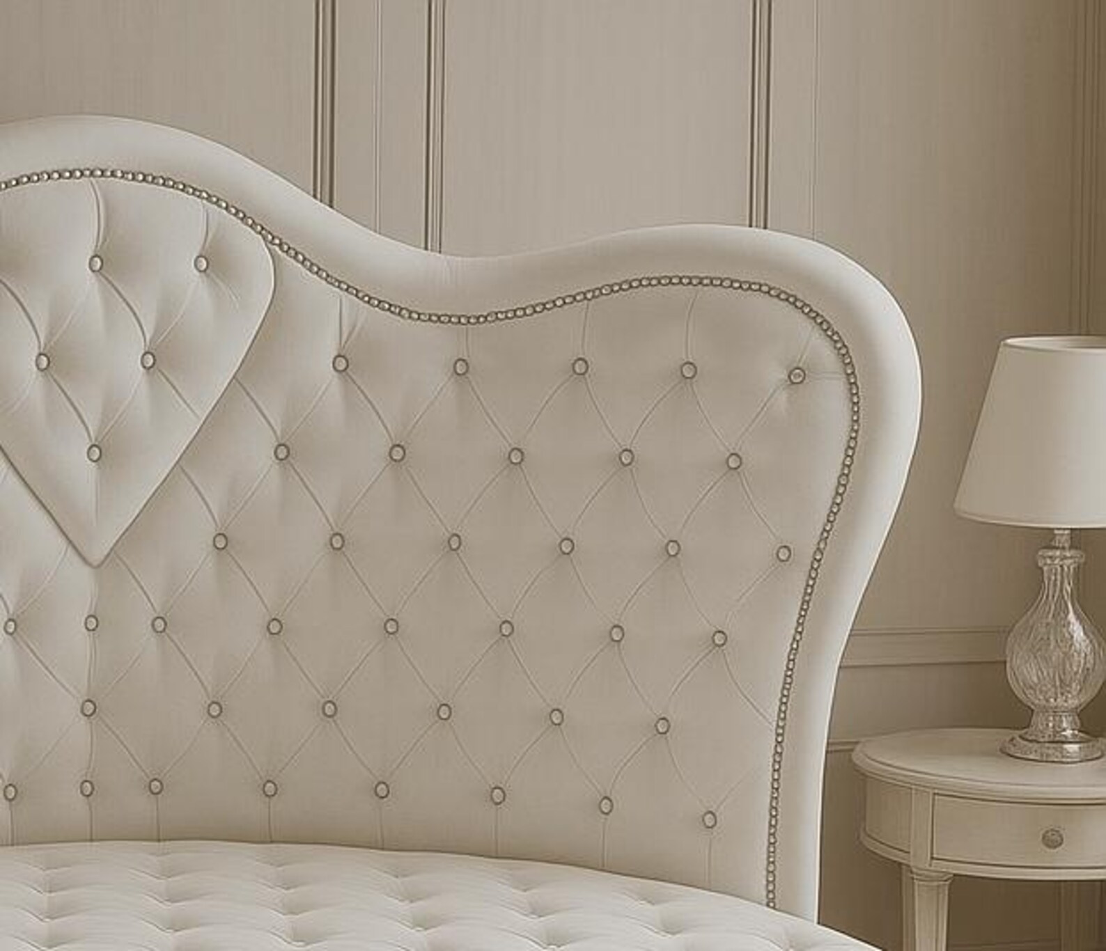 Round Bed , Headboard of Any Size, Made to Order, Custom Furniture ...