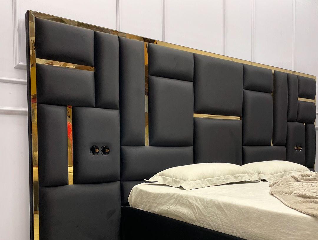 Bed Prime 2, Headboard of Any Size, Made to Order, Tufted Bed Frame ...