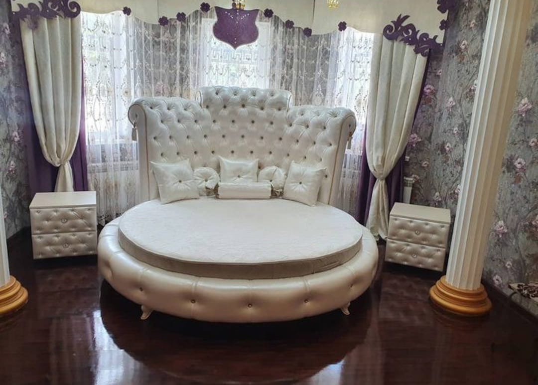 Round Bed Amelia, Full Size, Queen Size, King Size, Custom Furniture ...