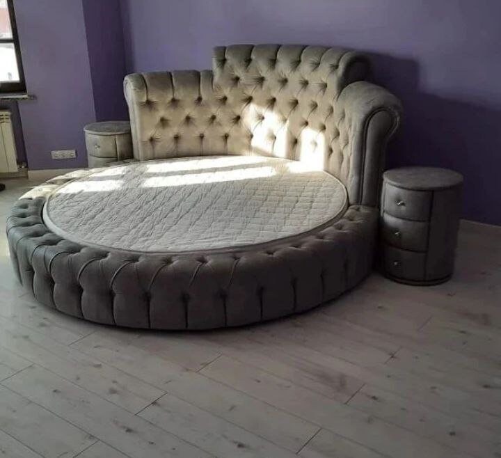 Round Bed Amelia, Full Size, Queen Size, King Size, Custom Furniture ...