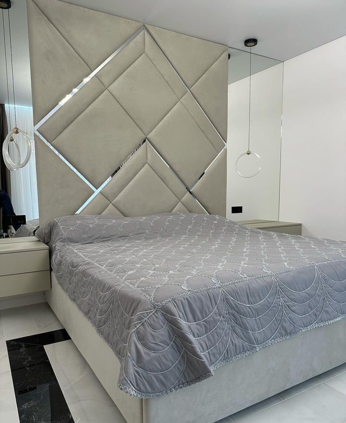 Bed Aline , Headboard of Any Size, Made to Order, Custom Furniture ...