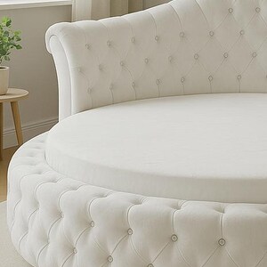 Round Bed , Headboard of Any Size, Made to Order, Custom Furniture ...